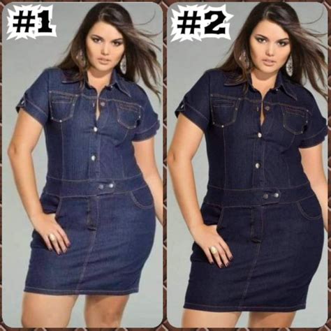 Sexist Plus Size Denim Dress With Pocket Shopee Philippines