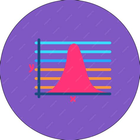 Premium Vector Bell Curve On Graph Flat Illustration