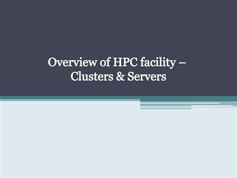 overview of hpc pptx