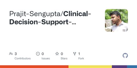 Github Prajit Senguptaclinical Decision Support System
