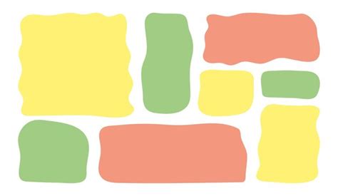 Premium Vector Hand Drawn Minimalist Multicolored Textbox Set Blank