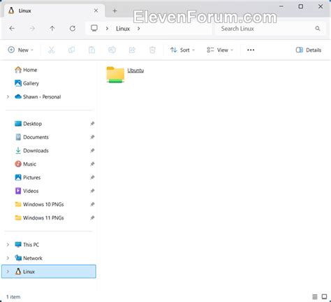 add or remove linux in navigation pane of file explorer in windows 11