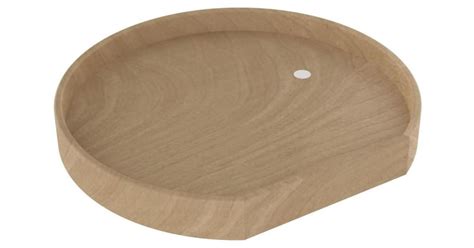 Rev A Shelf LD NW BS Lazy Daisy Natural Wood Single Shelf D Shaped Flat Side Lazy