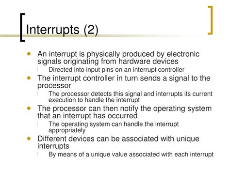 Ppt Ch 7 Interrupts And Interrupt Handlers Powerpoint Presentation Free Download Id9714501