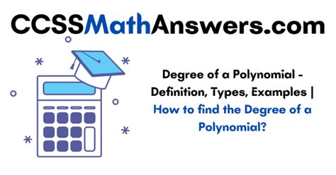 Degree Of A Polynomial Definition Types Examples How To Find The Degree Of A Polynomial