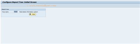 FO J SAP Tcode Maintain Real Estate Report Tree