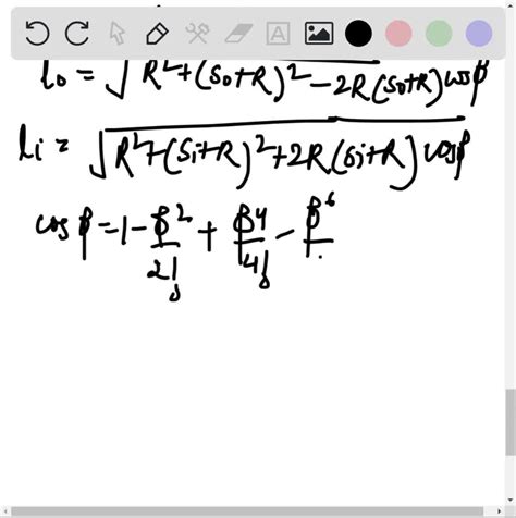 ⏩solved A Derive Equation 3 For Gaussian Optics From Equation 1 By… Numerade
