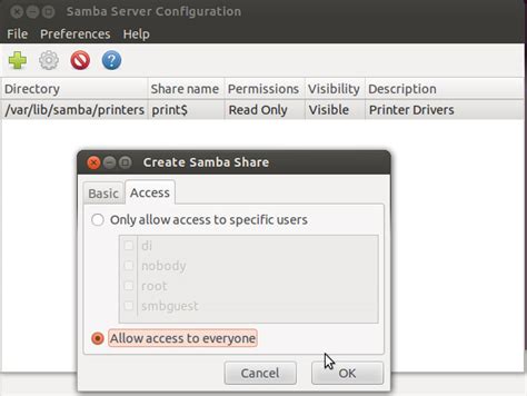 Setting Up A Server For Home Or Small Business 1 Configure SAMBA