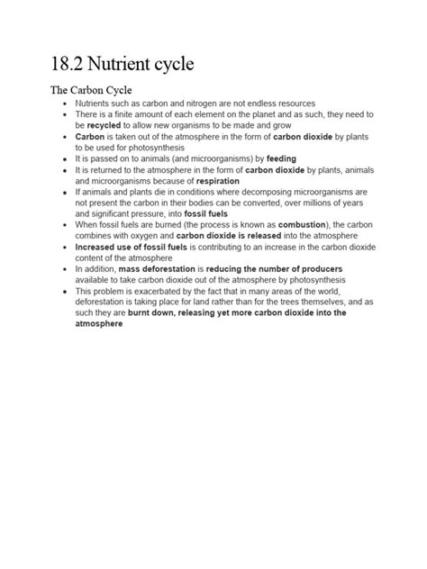 182 Nutrient Cycle Download Free Pdf Carbon Dioxide Nitrogen