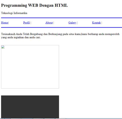 Membuat Halaman Tampilan Web Sederhana Dengan HTML