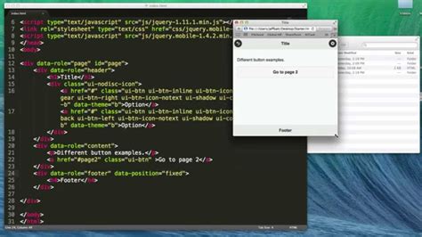 Jquery Mobile Header And Footers Part 2 Youtube
