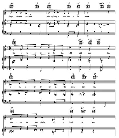 Lazy River By Bobby Darin Sheet Music Meta Chords