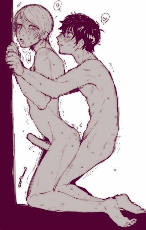 Rule Akira Kurusu Anal Black And White Black Hair Gay Megami Tensei Persona