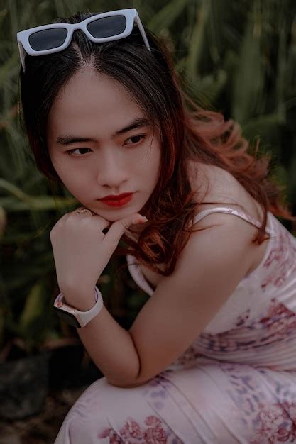 Premium Photo Cheongsam Set Cheongsam Silk Slip Dress Asian Model