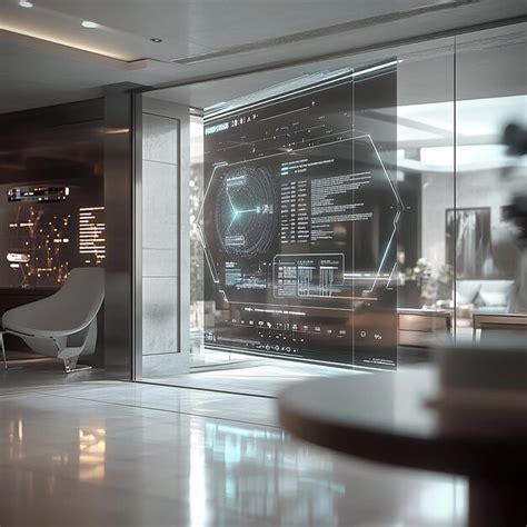 Futuristic Scene With Aidriven Personal Assistant Premium Ai Generated Image