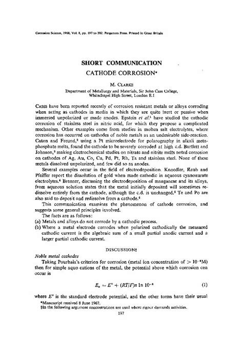 Pdf Cathode Corrosion Dokumentips