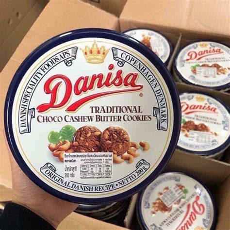Danisa Thai Chocolate Cashew Cake Tin Box 200g Shopee Malaysia