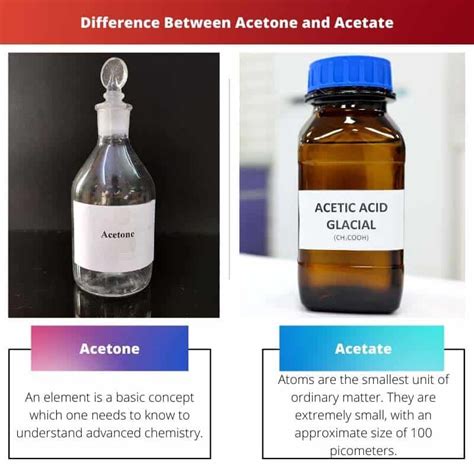 Acetone Vs Acetate Difference And Comparison