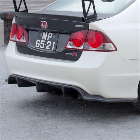 Street Element Js Style Rear Under Diffuser For 2007 2011 Honda Fd2 C