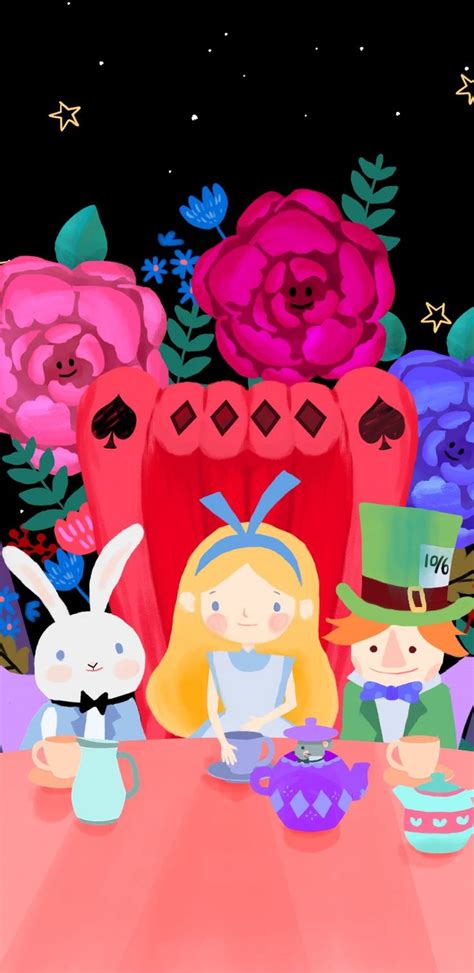 Alice In Wonderland Wallpaper By Dajeong Kim Alice In Wonderland Illustrations Disney