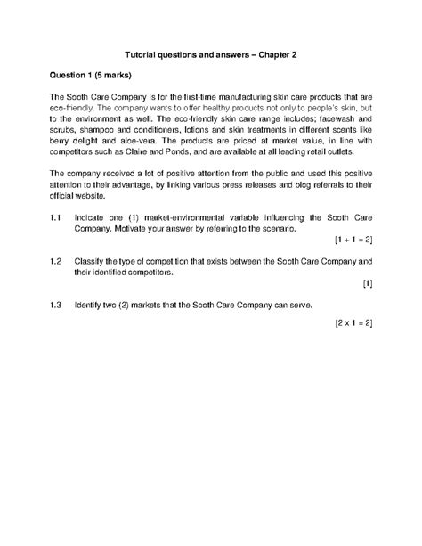 chapter 2 tutorial questions tutorial questions and answers
