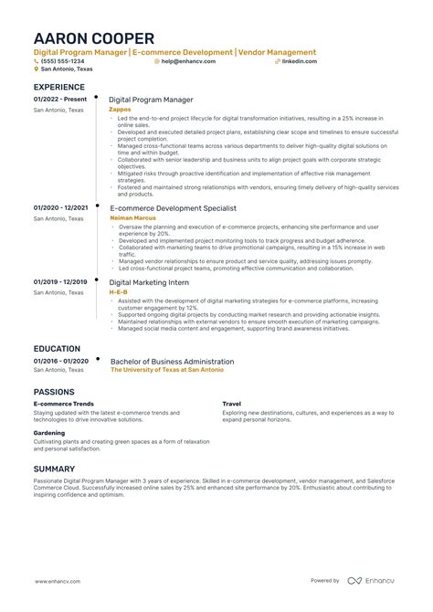 1 Successful Assistant Program Manager Resume Example And Writing Tips