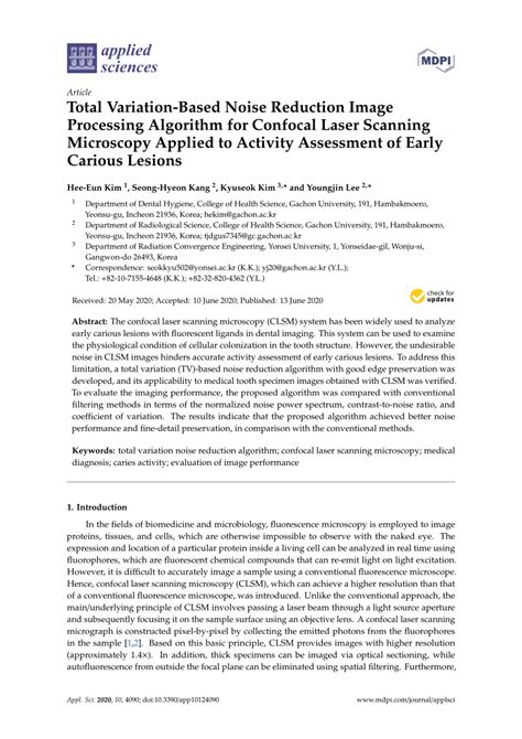 Pdf Total Variation Based Noise Reduction Image Processing Algorithm