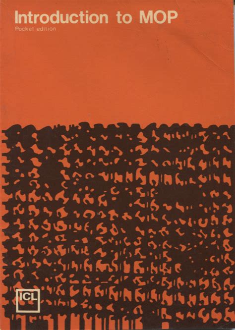 Icl Introduction To Mop Pocket Edition Manual Computing History