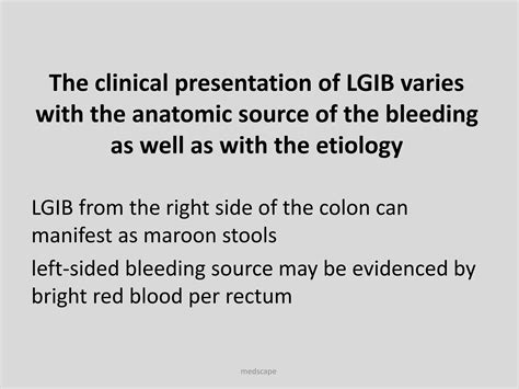 Lower Gi Bleeding Ppt