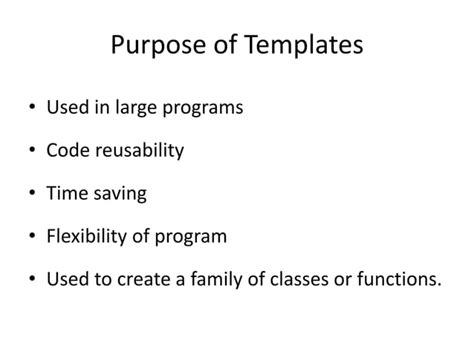 Templates In C Pptx Programming Languages Computing