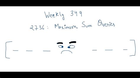 Leetcode Weekly 349 6473 Maximum Sum Queries Youtube