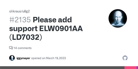 Please Add Support ELW AA LD Issue Olikraus U G GitHub