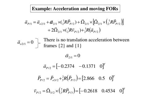 ppt dynamics analysis of robots velocity angular velocity