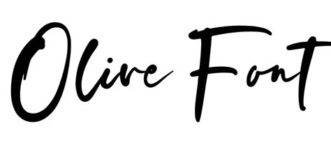 Olive Font Dafontstyle