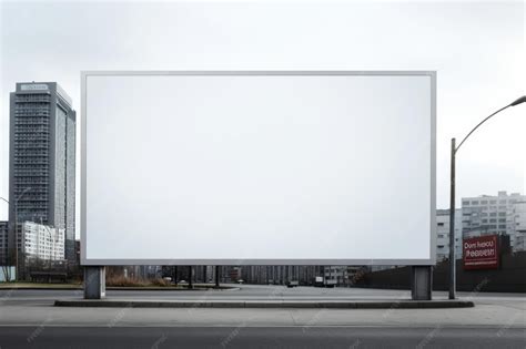 Innovative Blank Advertising Billboard Isolated For Maximum Impact Ar