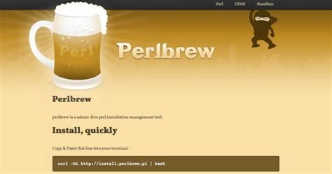 manage your perl installation with perlbrew
