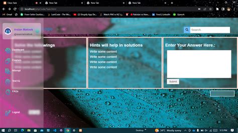 github arslanmatloob022 front end task training tasks of front end