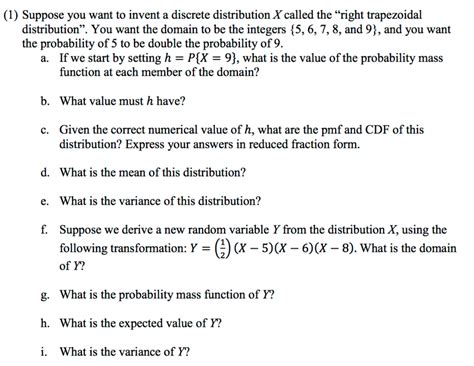 solved 1 suppose you want to invent a discrete