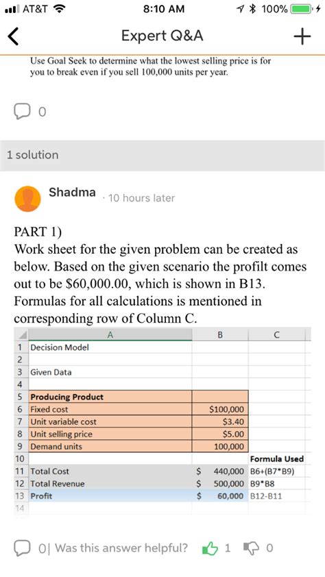 Solved Exercise2 Create The Worksheet Below Type In The