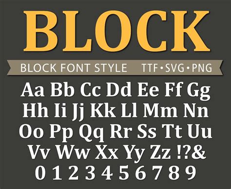 Block Font Block Letters Block Monogram Font Block Style Font Block