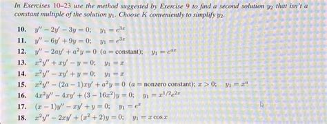 solved in exercises 10−23 use the method suggested by