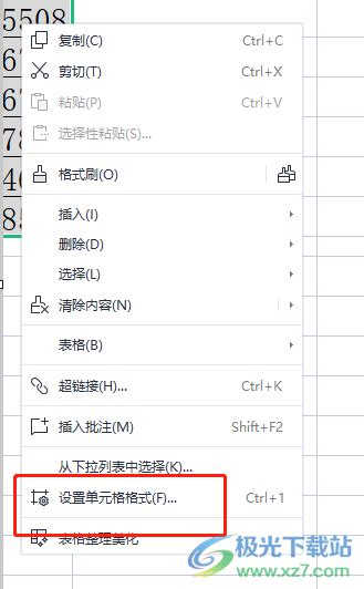 Wps表格如何隐藏部分单元格？ 电脑版 Wps表格隐藏部分单元格的方法 极光下载站
