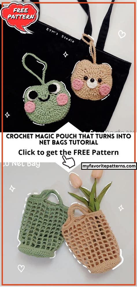 Crochet Magic Pouch That Turns Into Net Bags Tutorial Artofit