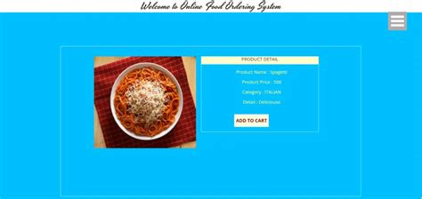 Online Food Ordering System Project In Free Download