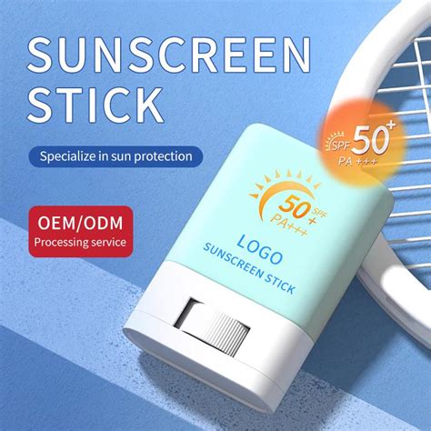 Oem 자체 상표 Spf 50 한국산 자외선 차단 크림 유기농 허브 상쾌한 자외선 차단제 스틱 제조업체