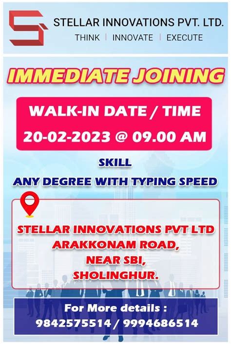 Stellar Stellar Innovations Pvt Ltd Sholinghur