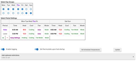 Thermostat Scheduler Not Triggering Apps Hubitat