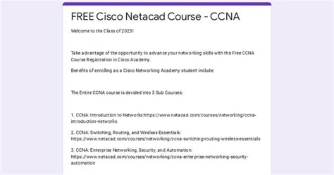 Sun Networking Technology On Linkedin Free Cisco Netacad Course Ccna