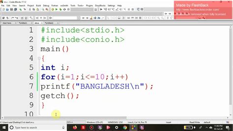 hsc ict for loop 5th chapter youtube