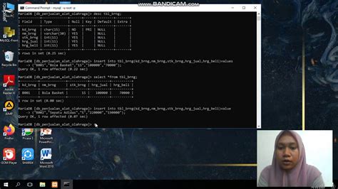 Membuat Database Di MySQL Server Melalui CMD Perintah Insert Select